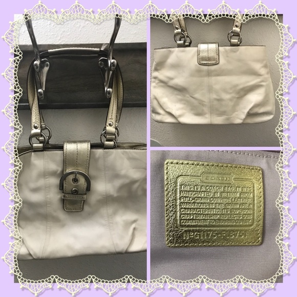 Coach | Bags | Coach Leather Bag Ivory Colored | Poshmark